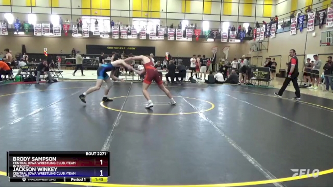 190 lbs Semifinal - Brody Sampson, Central Iowa Wrestling Club /Team ...