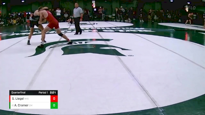 184 lbs Quarterfinal - Adrien Cramer, Central Michigan vs Shane Liegel ...