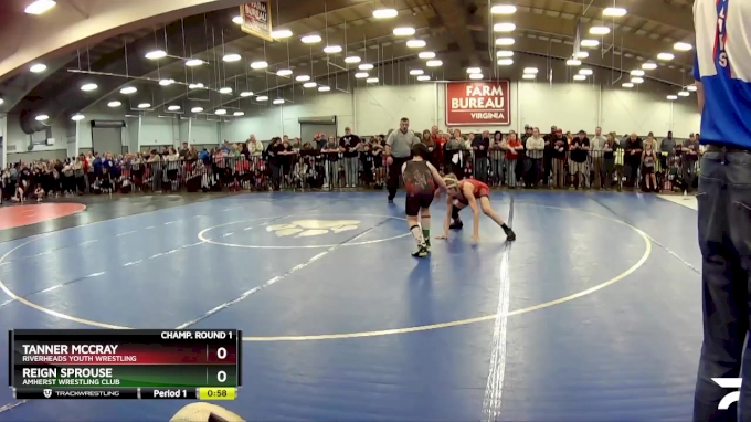 98 lbs Champ. Round 1 - Tanner McCray, Riverheads Youth Wrestling vs ...