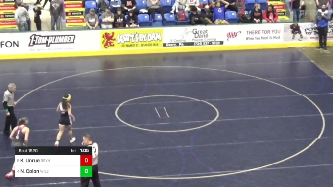 127 lbs Quarterfinal - Kennedy Unrue, Reynolds vs Nevaeh Colon, Wilson