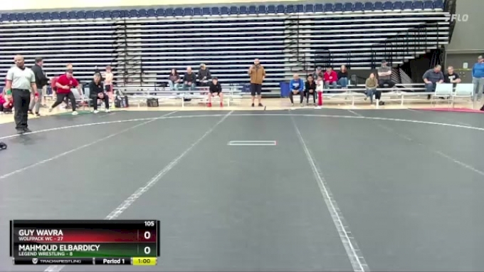105 lbs Round 2 (10 Team) - Guy Wavra, Wolfpack WC vs Mahmoud Elbardicy ...
