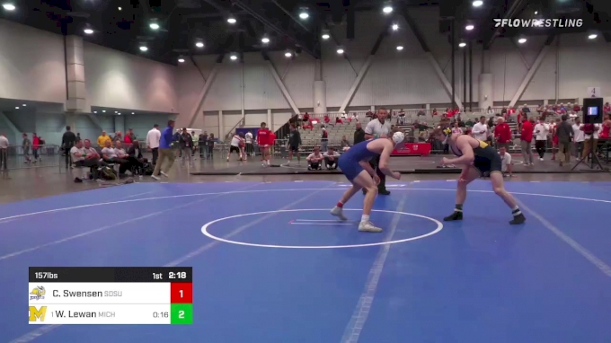 157 lbs Consolation - Cael Swensen, South Dakota State vs Will Lewan ...