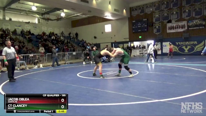 195 lbs Cons. Round 4 - Ct Clancey, Bonita vs Jacob Oblea, Santa Fe