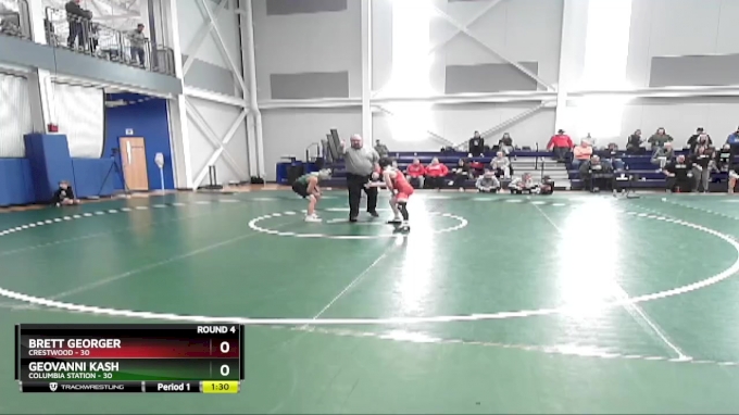 95 lbs Round 4 (6 Team) - Geovanni Kash, Columbia Station vs Brett ...