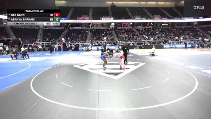 152 lbs Champ. Round 1 - Asanya Barham, Monroe Woodbury-9 vs Lily Karn ...