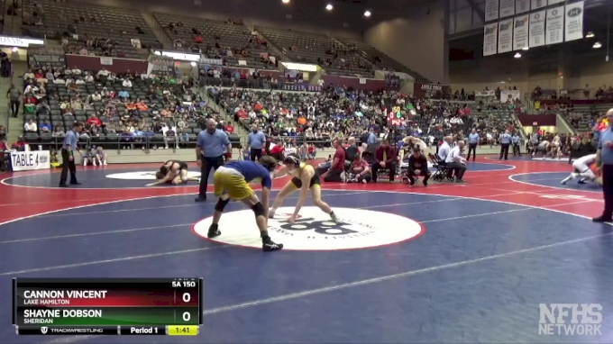 5A 150 lbs 1st Place Match - Cannon Vincent, Lake Hamilton vs Shayne ...