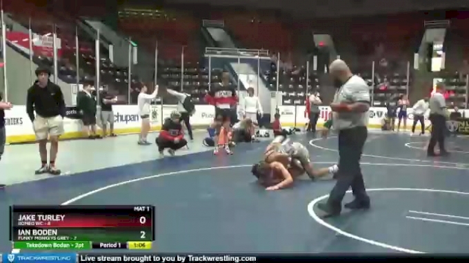 138 lbs Round 4 (6 Team) - Jake Turley, Romeo WC vs Ian Boden, Funky ...