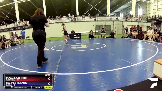 112 lbs Round 2 (8 Team) - Maggie Cornish, California vs Harper Holmes ...