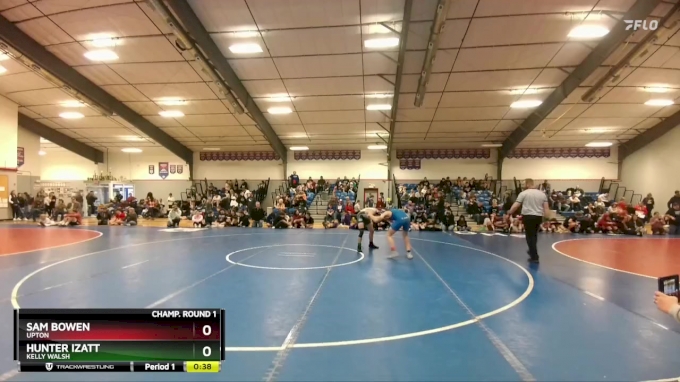 132 lbs Cons. Round 2 - Sam Bowen, Upton vs Hunter Izatt, Kelly Walsh