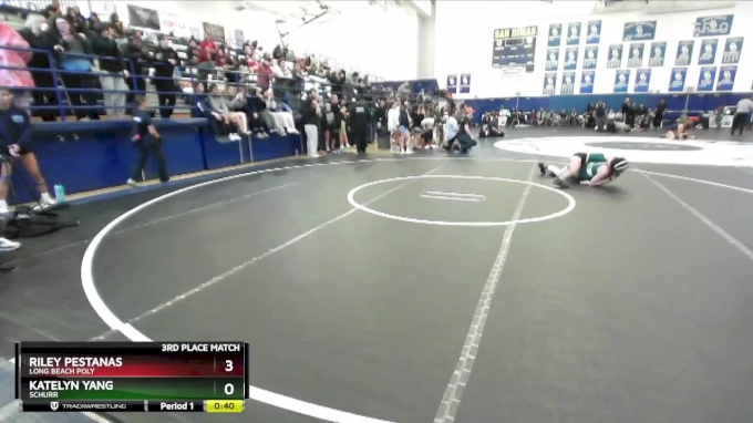 100 lbs 3rd Place Match - Katelyn Yang, Schurr vs Riley Pestanas, Long ...