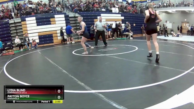 140 lbs. Champ. Round 2 - Payton Boyce, Marshfield vs Lydia Blind ...