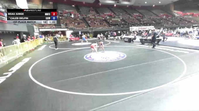 96 lbs 1st Place Match - Beau Junge, MTC - MANTANONA TRAINING CENTER vs ...