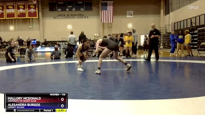 116 lbs Cons. Round 2 - Mallory McDonald, University Of Mount Olive vs ...