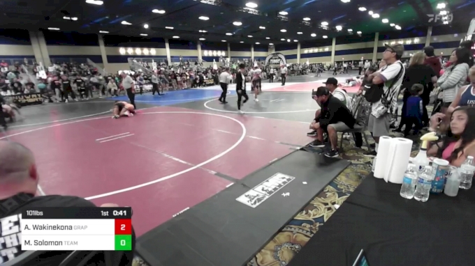 101 lbs Consi Of 4 - Auriana Wakinekona, Grapplers HI vs Marlee Solomon ...