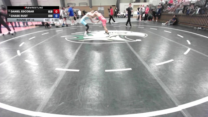 126 lbs Round Of 16 - Daniel Escobar, Gilmer Bobcat Wrestling vs Chase ...