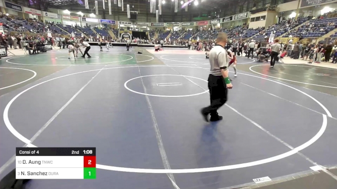 80 lbs Consi Of 4 - David Aung, Tnwc vs Noah Sanchez, Duran Elite