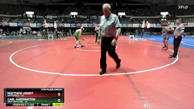 157 lbs Placement (16 Team) - Carl Harrington, West Deptford vs Matthew ...