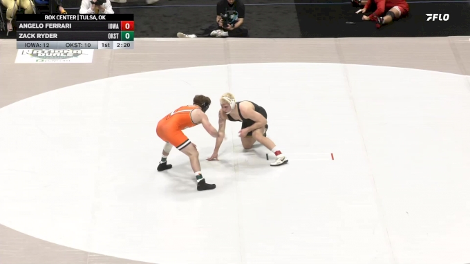184 lbs Semis & 3rd Wb (16 Team) - Angelo Ferrari, Iowa vs Zack Ryder ...