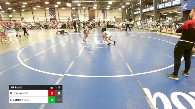 90 lbs Rr Rnd 3 - Giovanni Garlan, Grit Mat Club Red vs Luke Corson ...