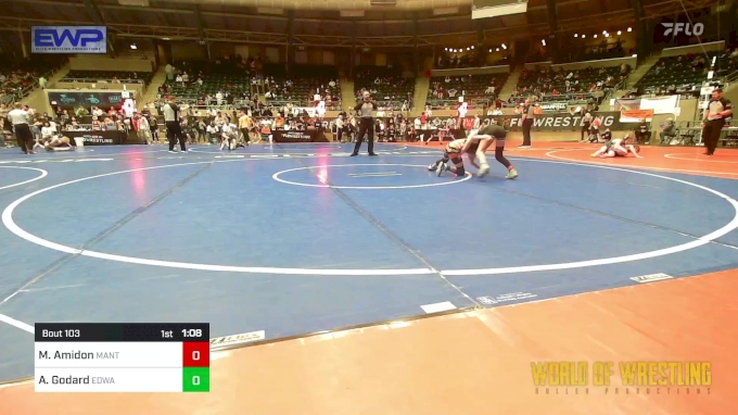 77 lbs Quarterfinal - Mackenzie Amidon, MANTANONA-TC vs Abigail Godard ...