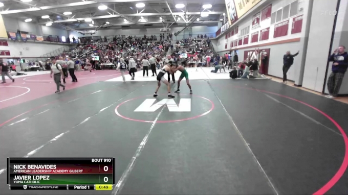 126 lbs 5th Place Match - Javier Lopez, Yuma Catholic vs Nick Benavides ...