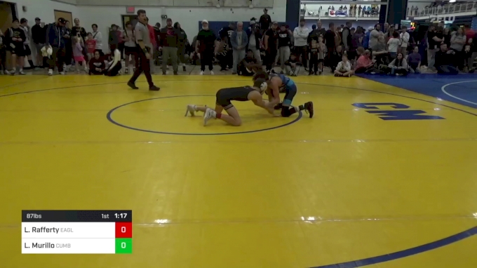 87 lbs Round Of 16 - Luke Rafferty, Eagle WC vs Leonidas Murillo ...
