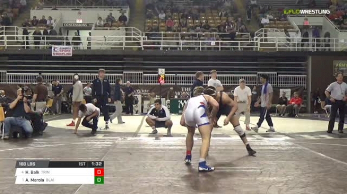160 lbs Semifinal - Hunter Balk, Trinity Christian Academy vs Andrew ...