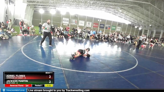 54 lbs Round 1 (4 Team) - Jackson Martin, Bear Cave vs Adriel Flores ...