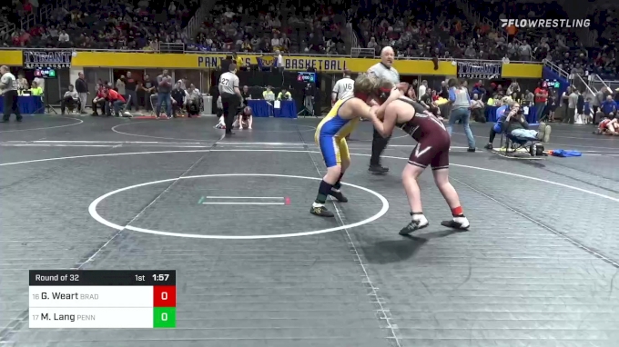 150 lbs Round Of 32 - Gavin Weart, Bradford vs Mason Lang, Penn Trafford