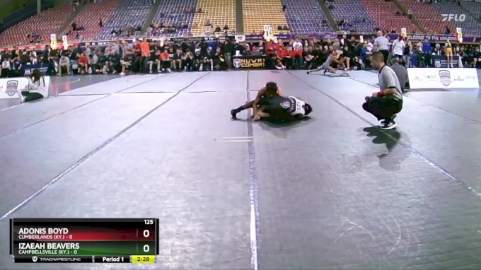 125 lbs Semis & 3rd Wb (16 Team) - Izaeah Beavers, Campbellsville (Ky ...