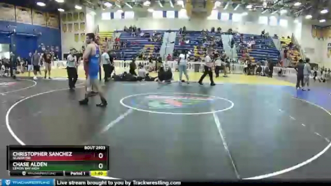 182 lbs Semifinal - Chase Alden, Lemon Bay High vs Christopher Sanchez ...