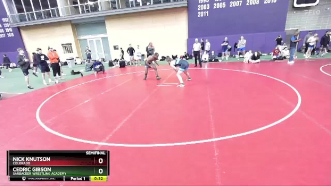 78 lbs Semifinal - Nick Knutson, Colorado vs Cedric Gibson, Sarbacker ...