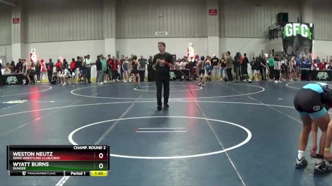 120 lbs Champ. Round 2 - Weston Neutz, Wave Wrestling Club/CBHS vs ...