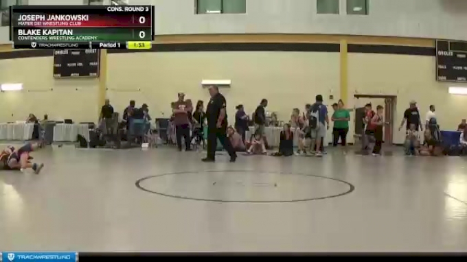 67 lbs Cons. Round 3 - Joseph Jankowski, Mater Dei Wrestling Club vs ...