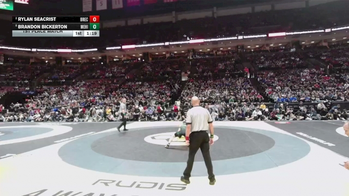 113 lbs 1st Place Match - Brandon Bickerton, Med. Highland vs Rylan ...