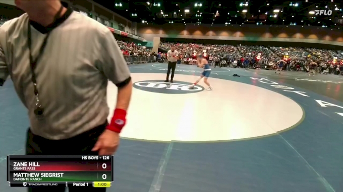 126 lbs Prelim - Zane Hill, Grants Pass vs Matthew Siegrist, Damonte Ranch