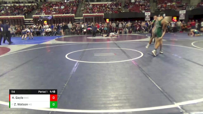 114 lbs Champ. Round 1 - Zeke Watson, Montana Disciples vs Howie Gayle ...