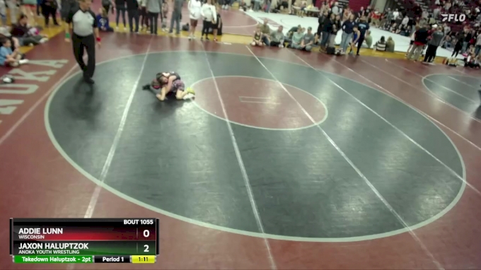 71 lbs Cons. Round 3 - Addie Lunn, Wisconsin vs Jaxon Haluptzok, Anoka ...