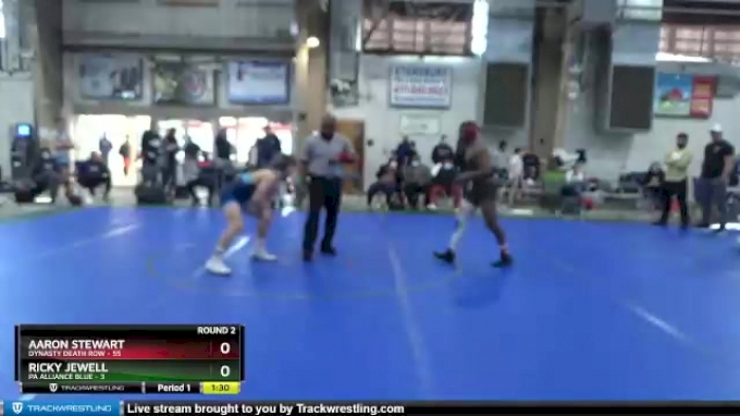 130 lbs Round 2 (4 Team) - Aaron Stewart, Dynasty Death Row vs Ricky ...