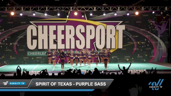 Spirit of Texas - Purple Sass [2022 L3 Senior - Medium] 2022 CHEERSPORT ...