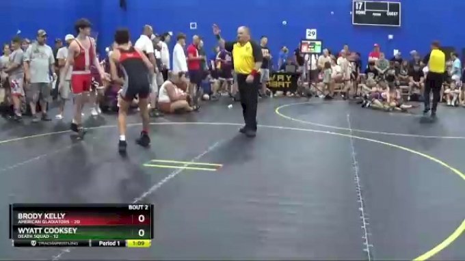 135 lbs Round 1 (6 Team) - Brody Kelly, American Gladiators vs Wyatt ...