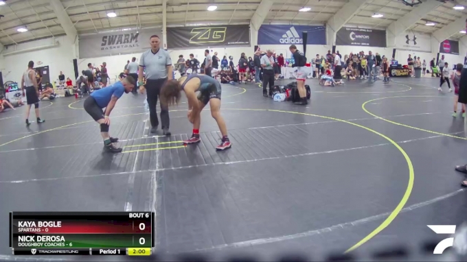 150 lbs Round 3 (4 Team) - Kaya Bogle, Spartans vs Nick Derosa ...