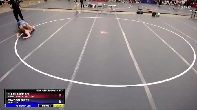 157 lbs Cons. Round 2 - Eli Claseman, Pinnacle Wrestling Club vs Raydon ...