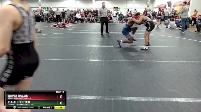 130 lbs Round 2 (8 Team) - Isaiah Foster, Dynasty Ruthless/U2 vs David ...