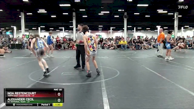 115 lbs Round 1 (8 Team) - Noa Restencourt, Terps East Coast Elite vs ...