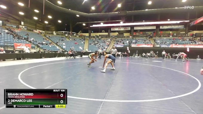 197 lbs Champ. Round 1 - Brahn Howard, Texas Wesleyan vs 2 Demarco Lee ...