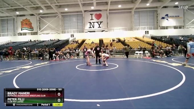 101 lbs Semifinal - Brady Maneri, Ruthless Aggression Wrestling Club vs ...