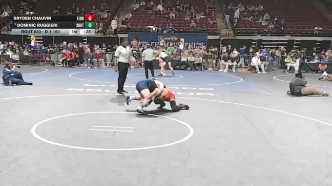 D 1 150 lbs Cons. Round 4 - Dominic Ruggieri, Southside vs Bryden ...