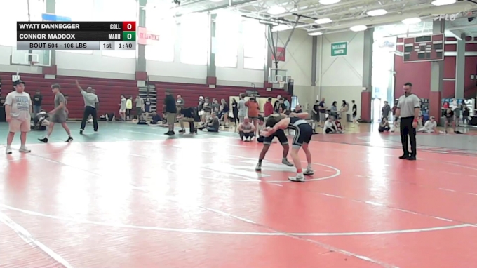 106 lbs Semifinal - Wyatt Dannegger, Collum Trained vs Connor Maddox ...
