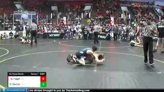 90 lbs 1st Place Match - Owen Fogel, St Louis WC vs Devan Garcia ...